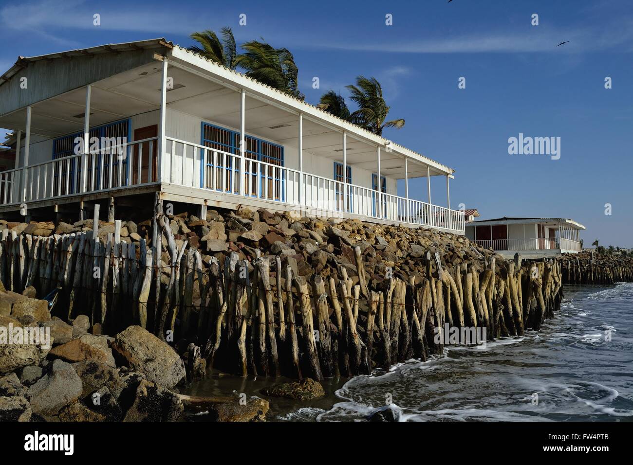 Traditional house - Beach in COLAN. Department of Piura .PERU Stock ...