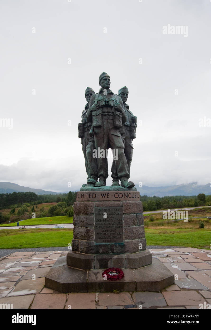 Memorial to the WW2 Commandos Stock Photo - Alamy