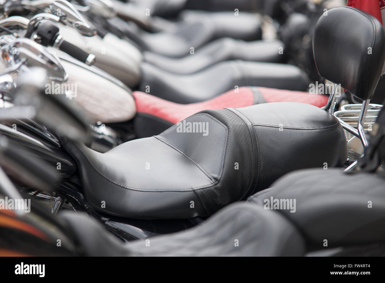 A line of motorcycles Stock Photo - Alamy