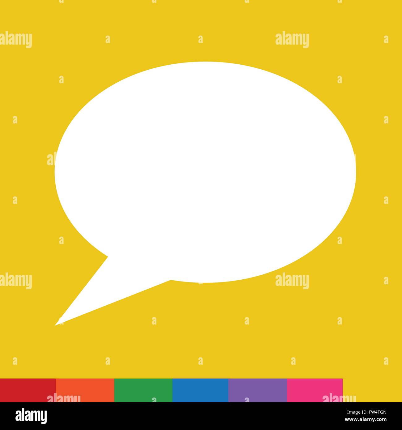 Speech bubble icon Illustration symbol design Stock Vector Image & Art ...