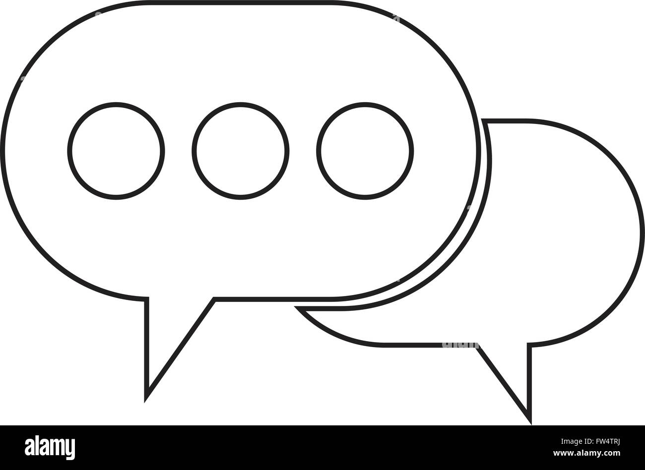 Speech bubble icon Illustration symbol design Stock Vector Image & Art ...