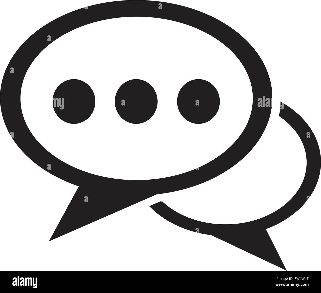 Speech bubble icon Illustration symbol design Stock Vector Image & Art ...