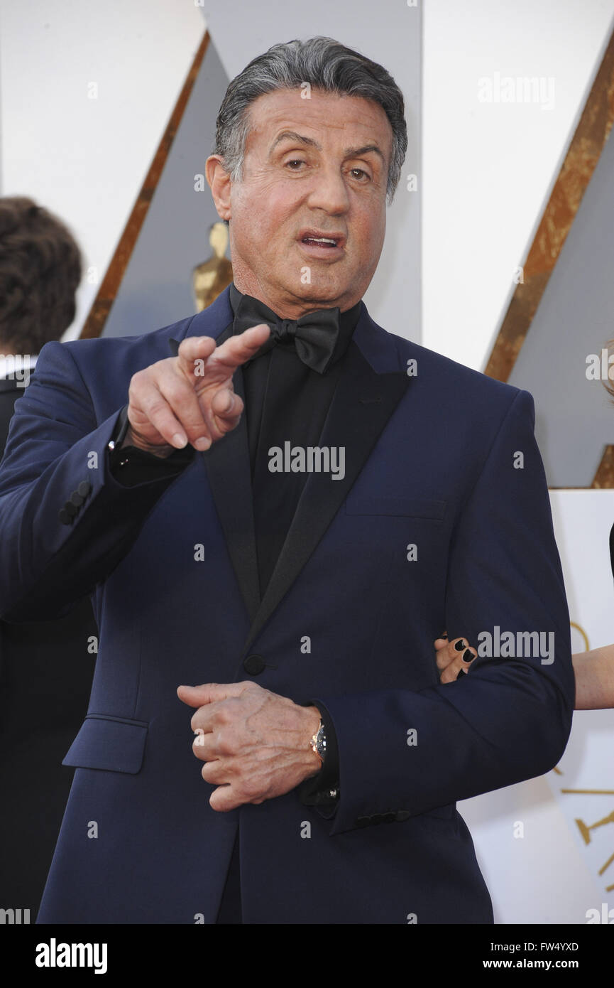 The 88th Annual Academy Awards Arrivals Featuring: Sylvester Stallone ...