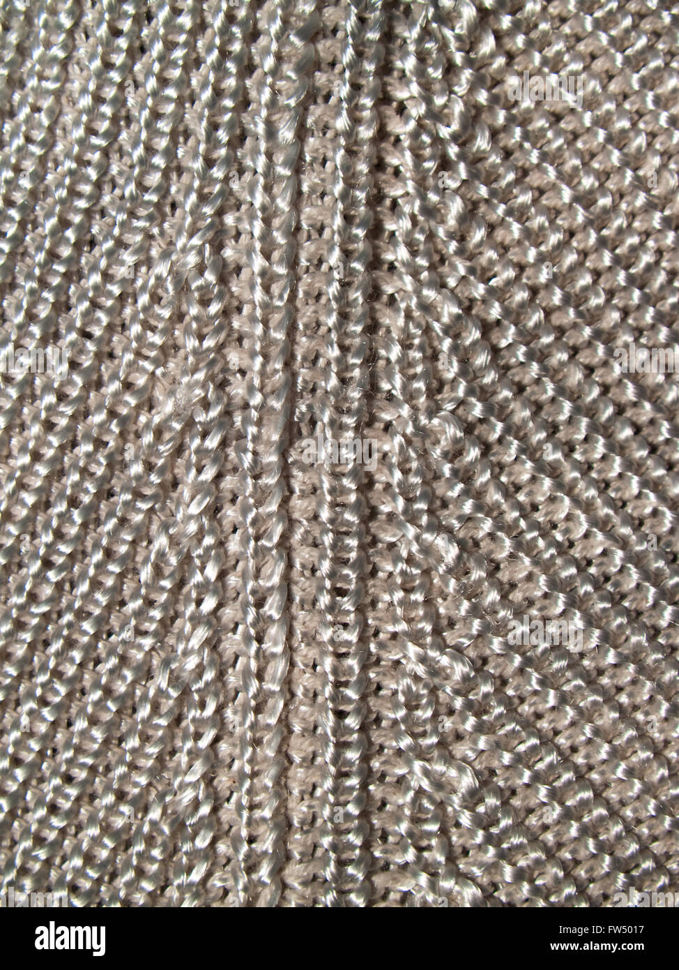 Olive Green Knit Fabric With Diamond Pattern Texture
