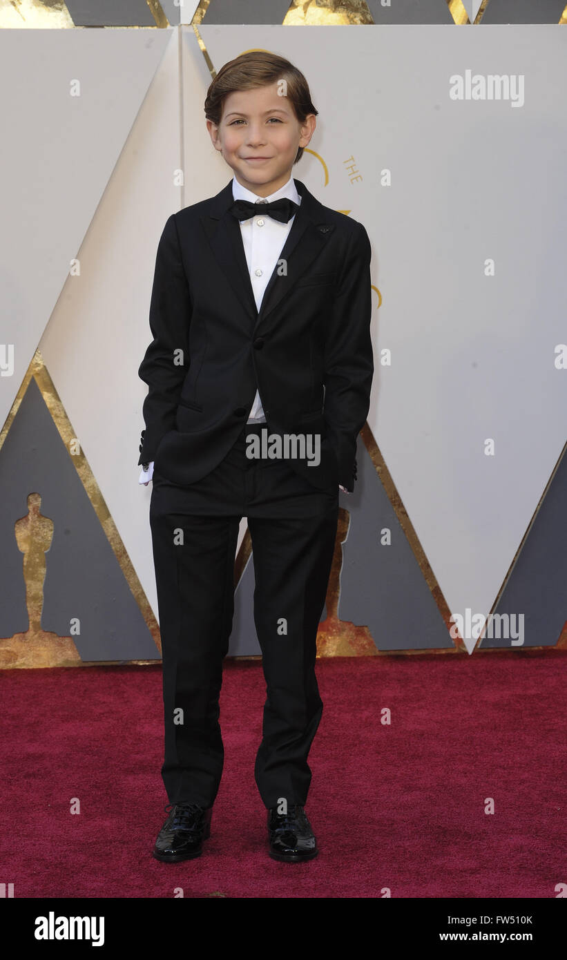 The 88th Annual Academy Awards Arrivals Featuring: Jacob Tremblay Where ...