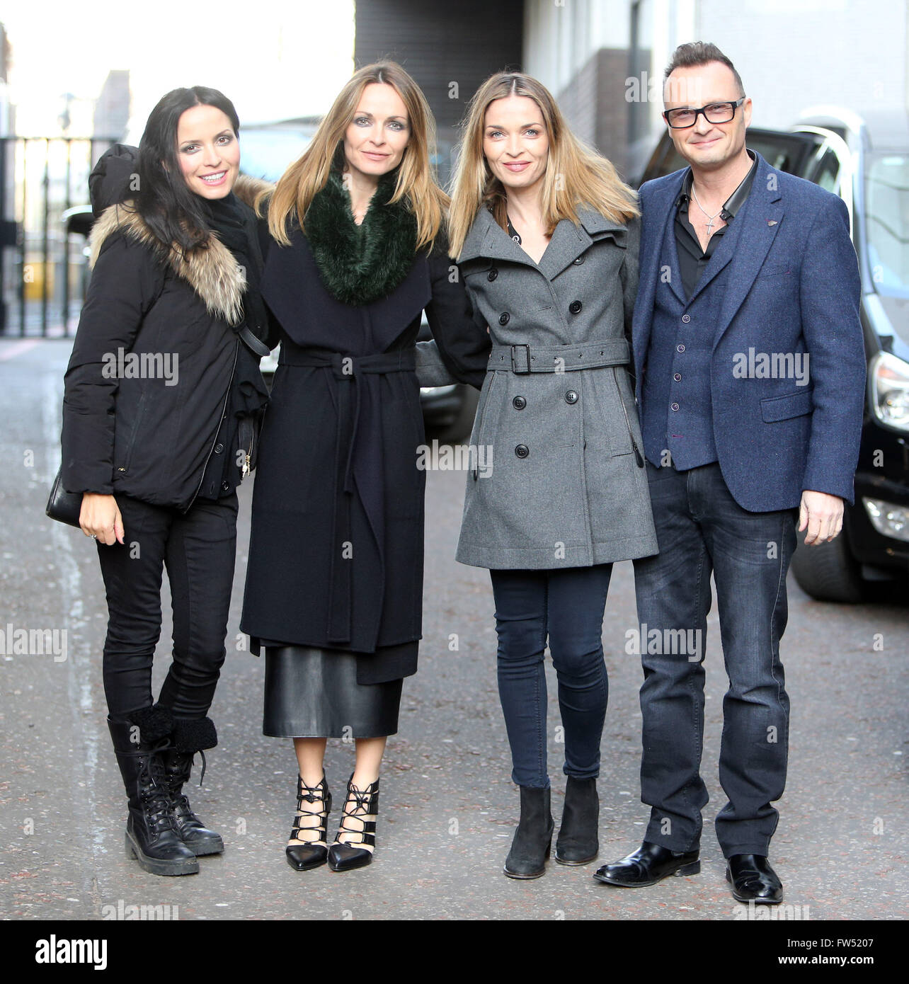 The Corrs outside ITV Studios today Featuring: The Corrs, Andrea Coor ...