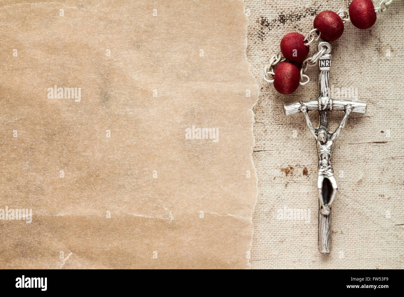 Easter crucifix rosary hi-res stock photography and images - Alamy