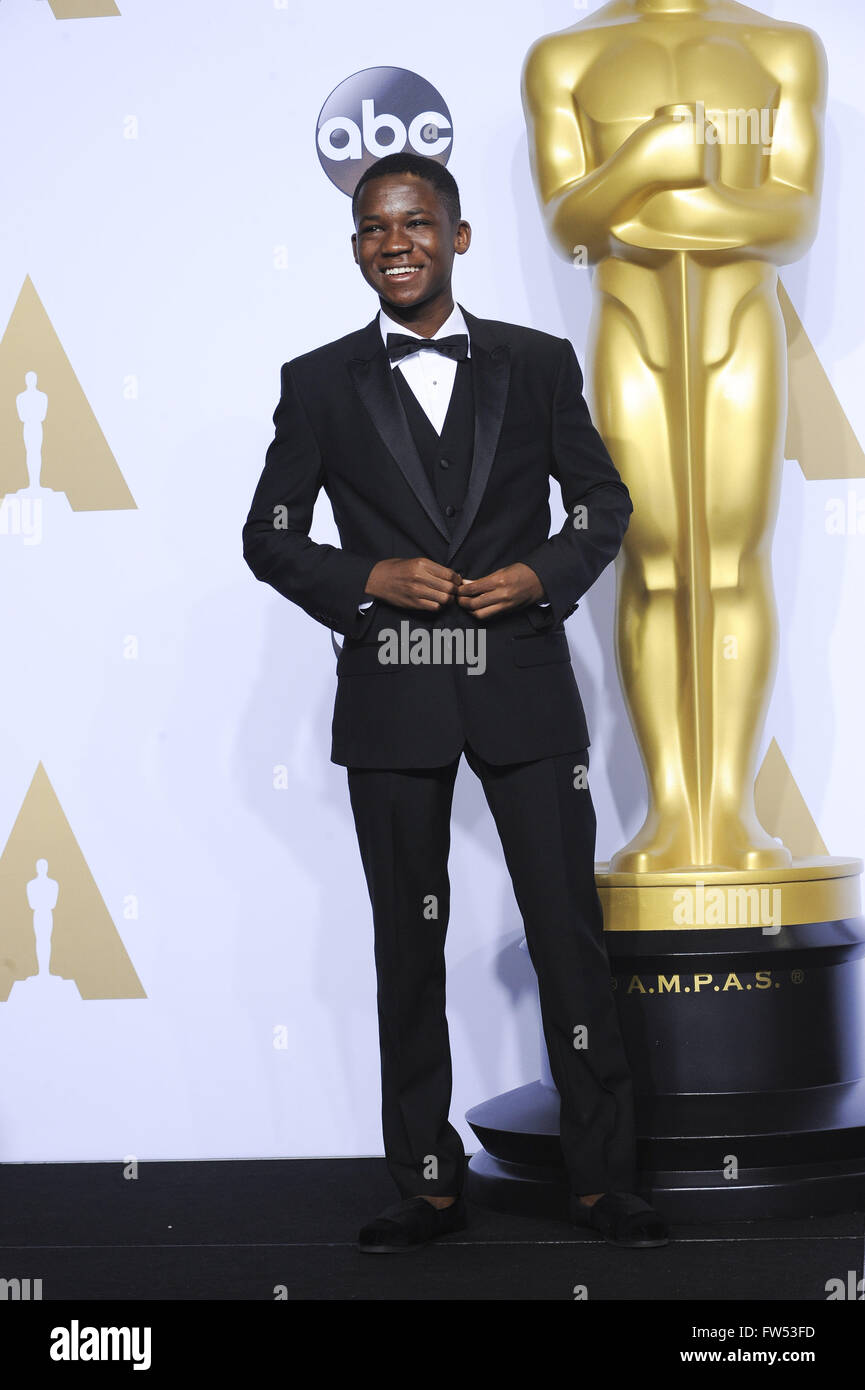 The 88th Annual Academy Awards Pressroom Featuring: Abraham Attah Where ...