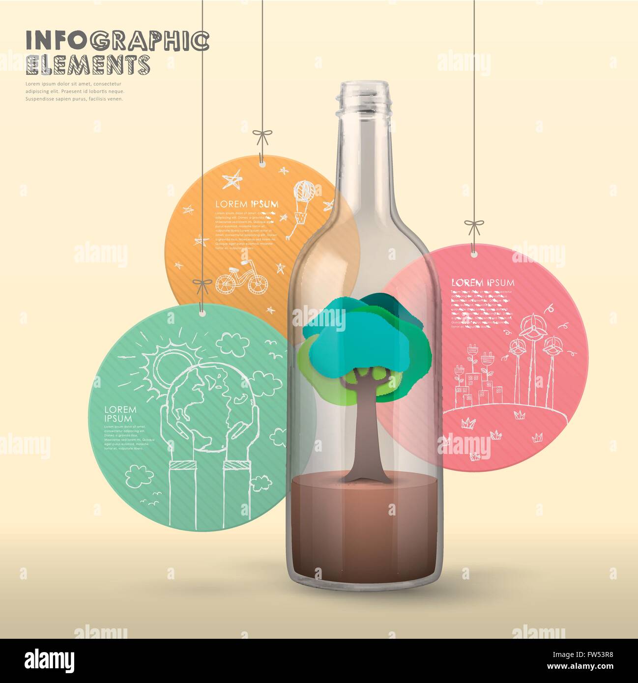 The bottle tree Stock Vector Images - Alamy