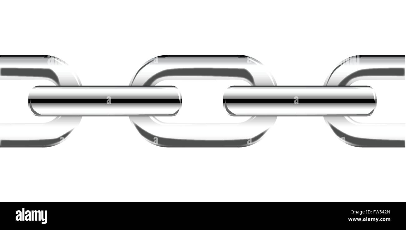 Steel chain linked together Stock Vector Images - Alamy