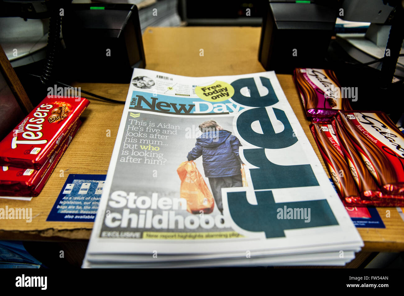 Publisher, Trinity Mirror releases its new newspaper the 'New Day.' The ...