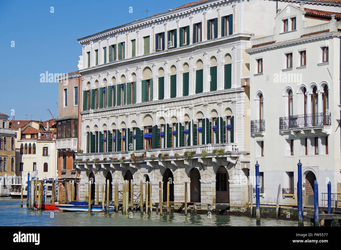 Venice, Italy, The Palazzo Moro Lin, known as the “thirteen windows ...