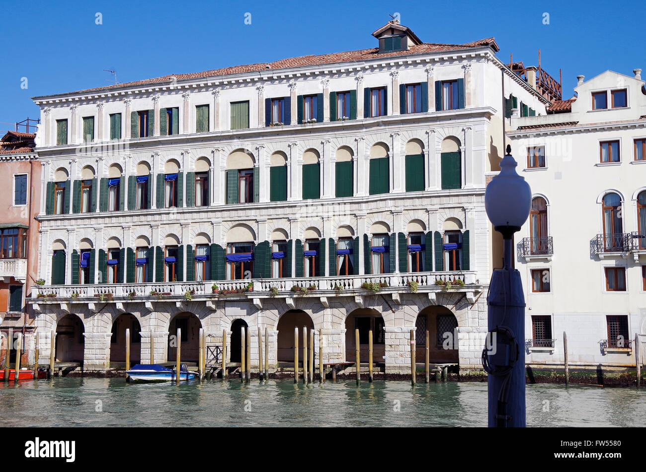 Venice, Italy, The Palazzo Moro Lin, known as the “thirteen windows ...