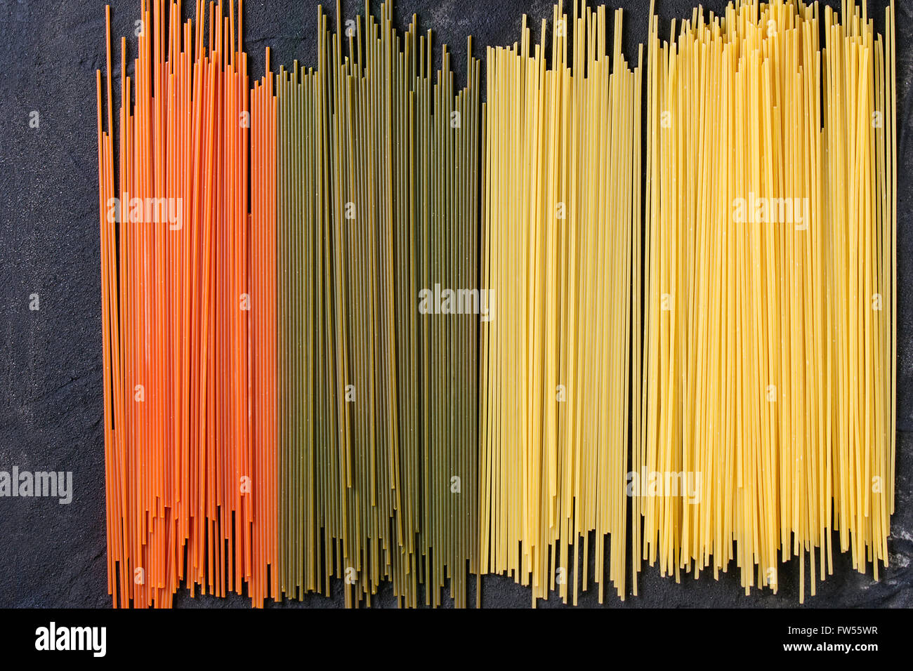 Spaghetti tricolor hi-res stock photography and images - Alamy