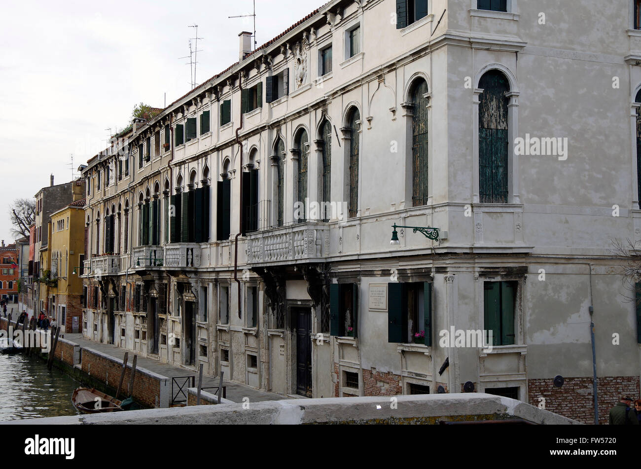 Venice, Italy, Palazzi Zen, Rio de S Caterina Stock Photo - Alamy