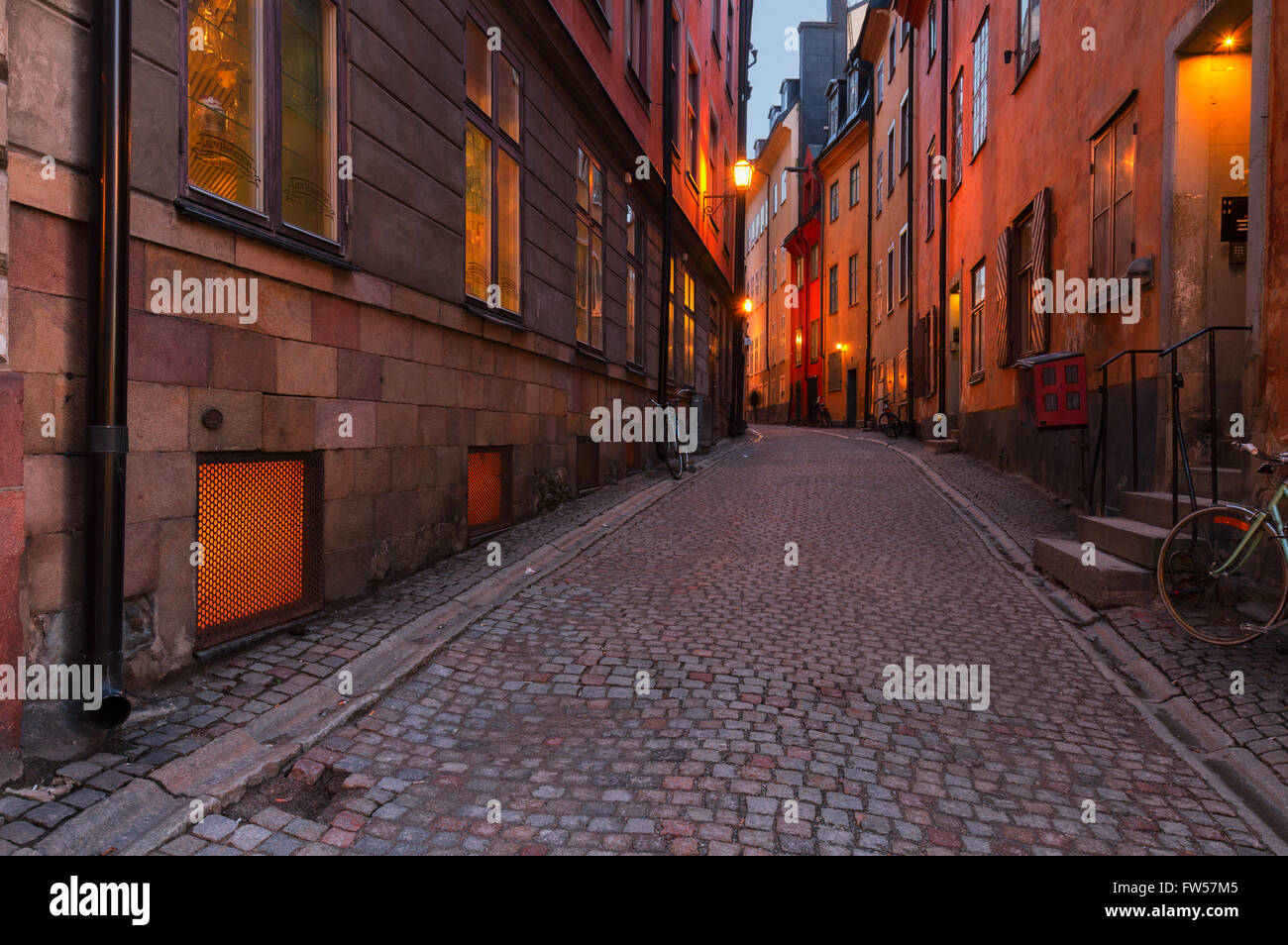 Gamla Stan at night, Stockholm Stock Photo - Alamy