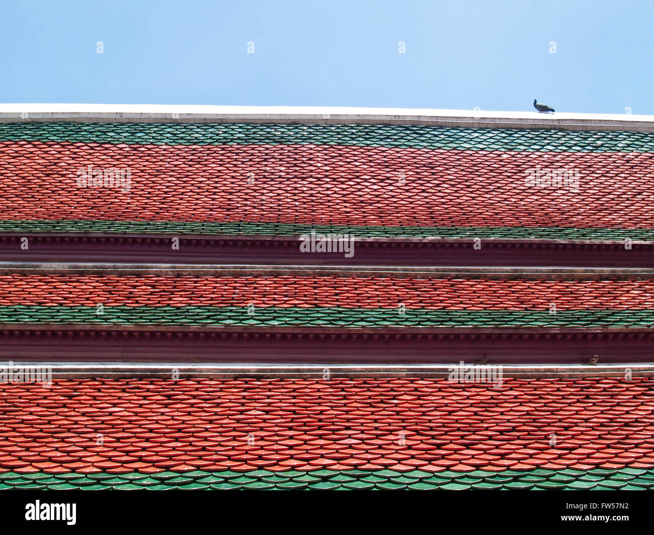 Roof of temple Stock Photo - Alamy
