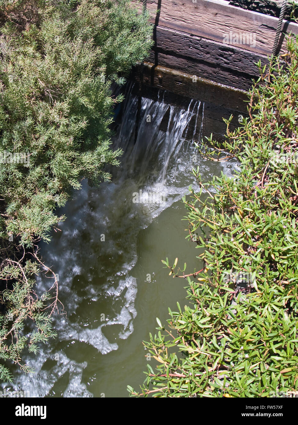 Small dam for reservoir water Stock Photo - Alamy
