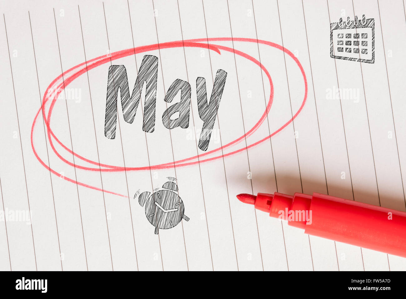 Plan red paper sign hi-res stock photography and images - Alamy