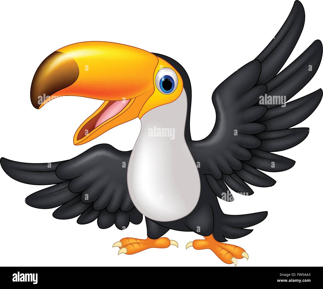 Cartoon happy bird toucan Stock Vector Image & Art - Alamy