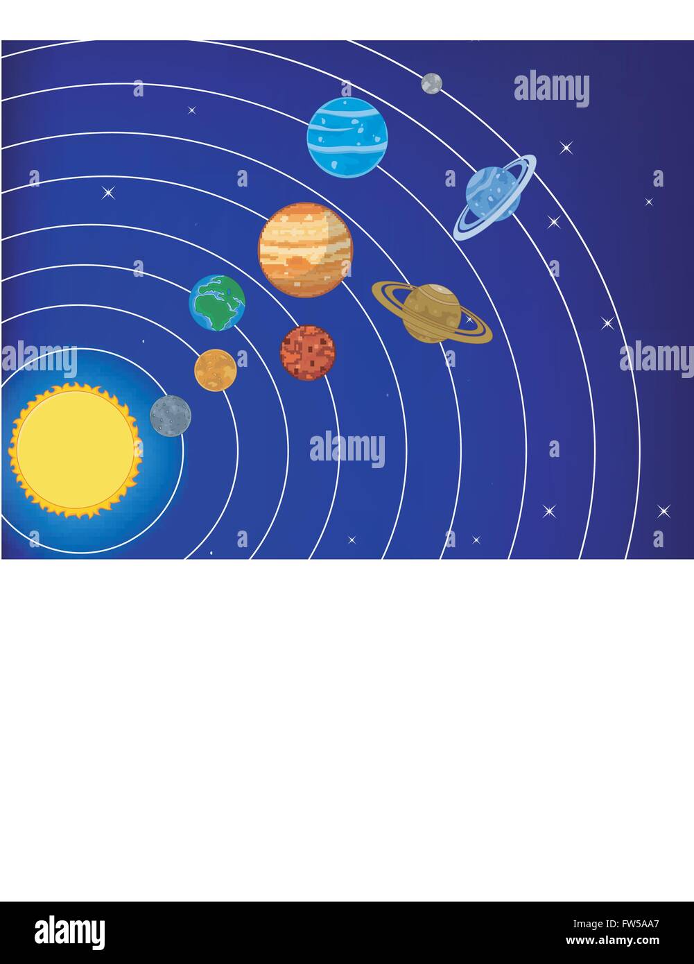 Cartoon the Solar System Stock Vector Image & Art - Alamy