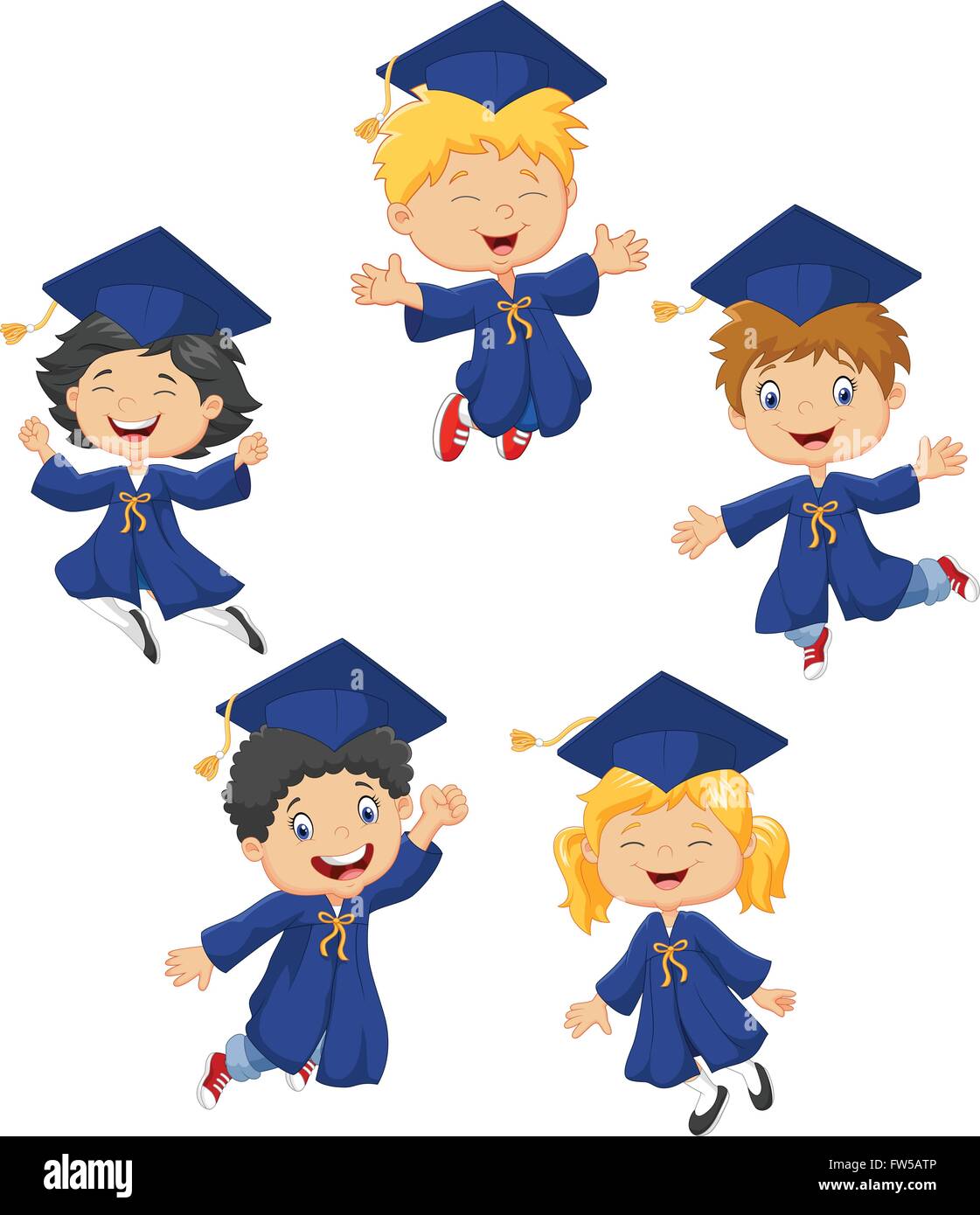Kids Graduation Cartoon