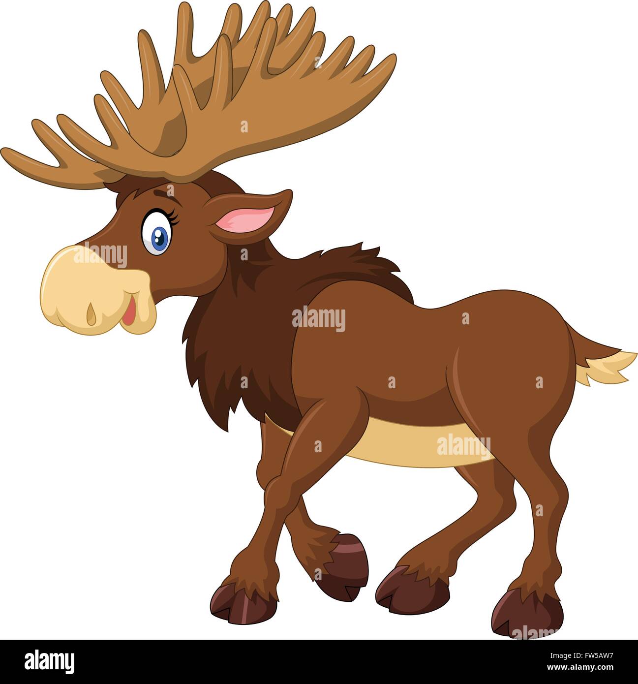 Moose cartoon hi-res stock photography and images - Alamy