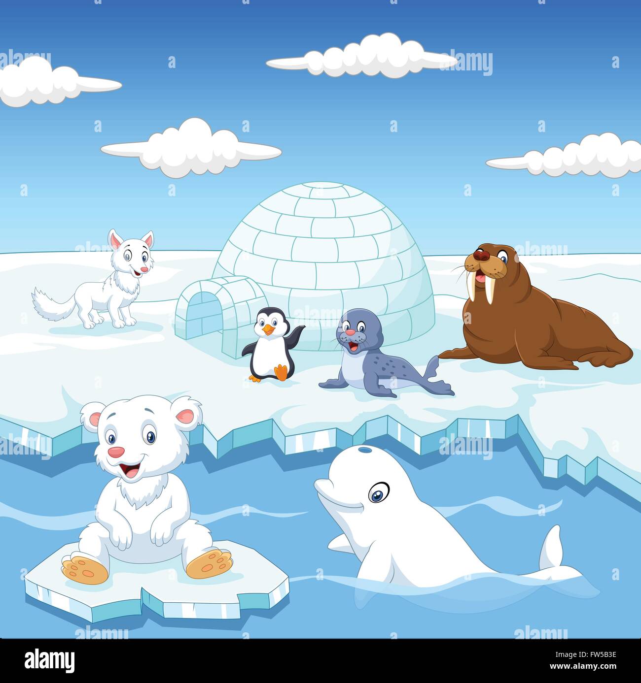 Ice igloo bear hi-res stock photography and images - Alamy