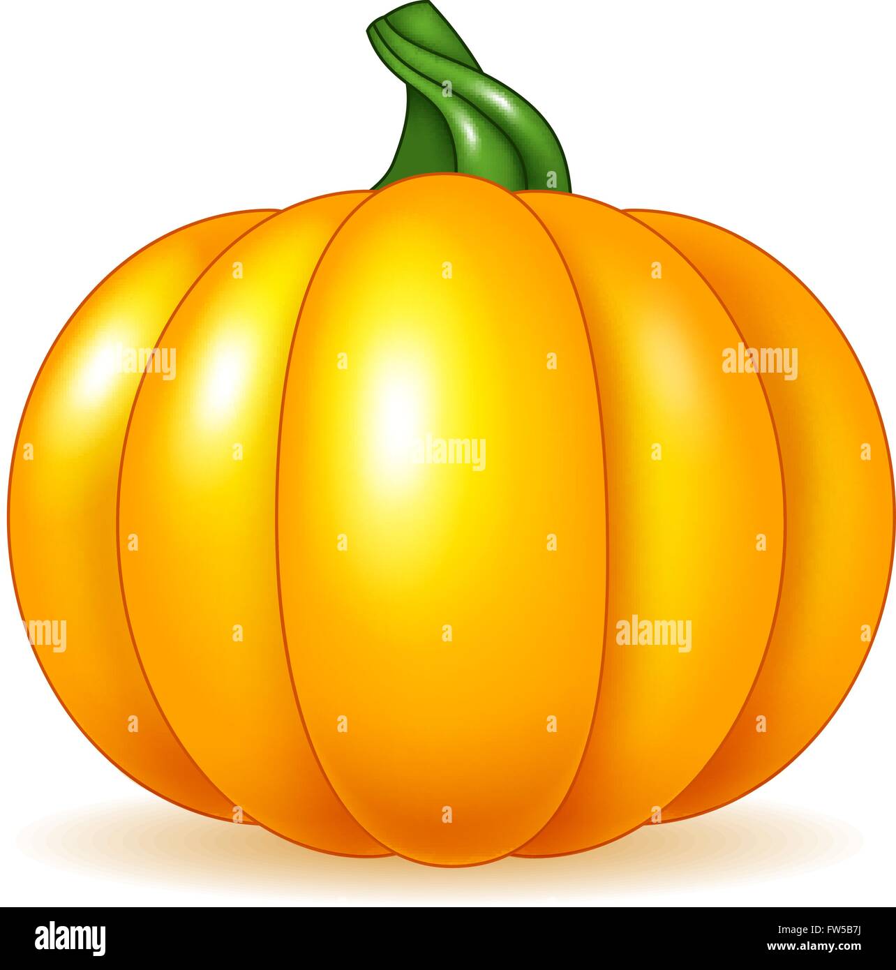Cartoon pumpkin isolated on white background Stock Vector Image & Art ...