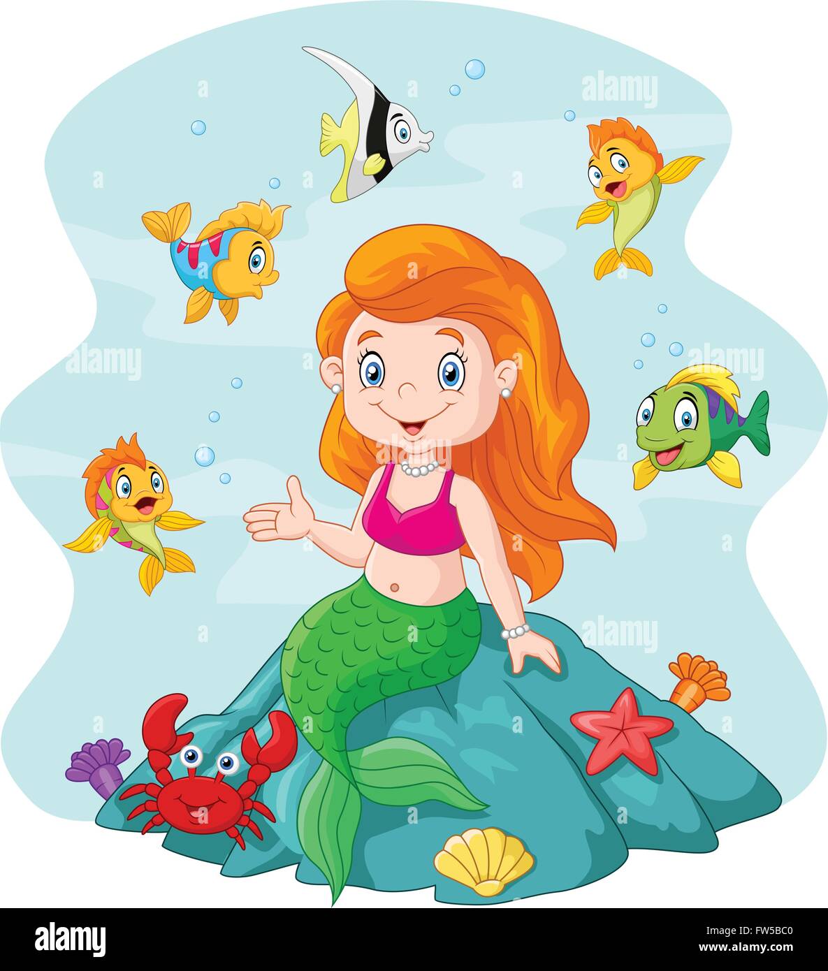 Mermaid sitting on rock hi-res stock photography and images - Alamy