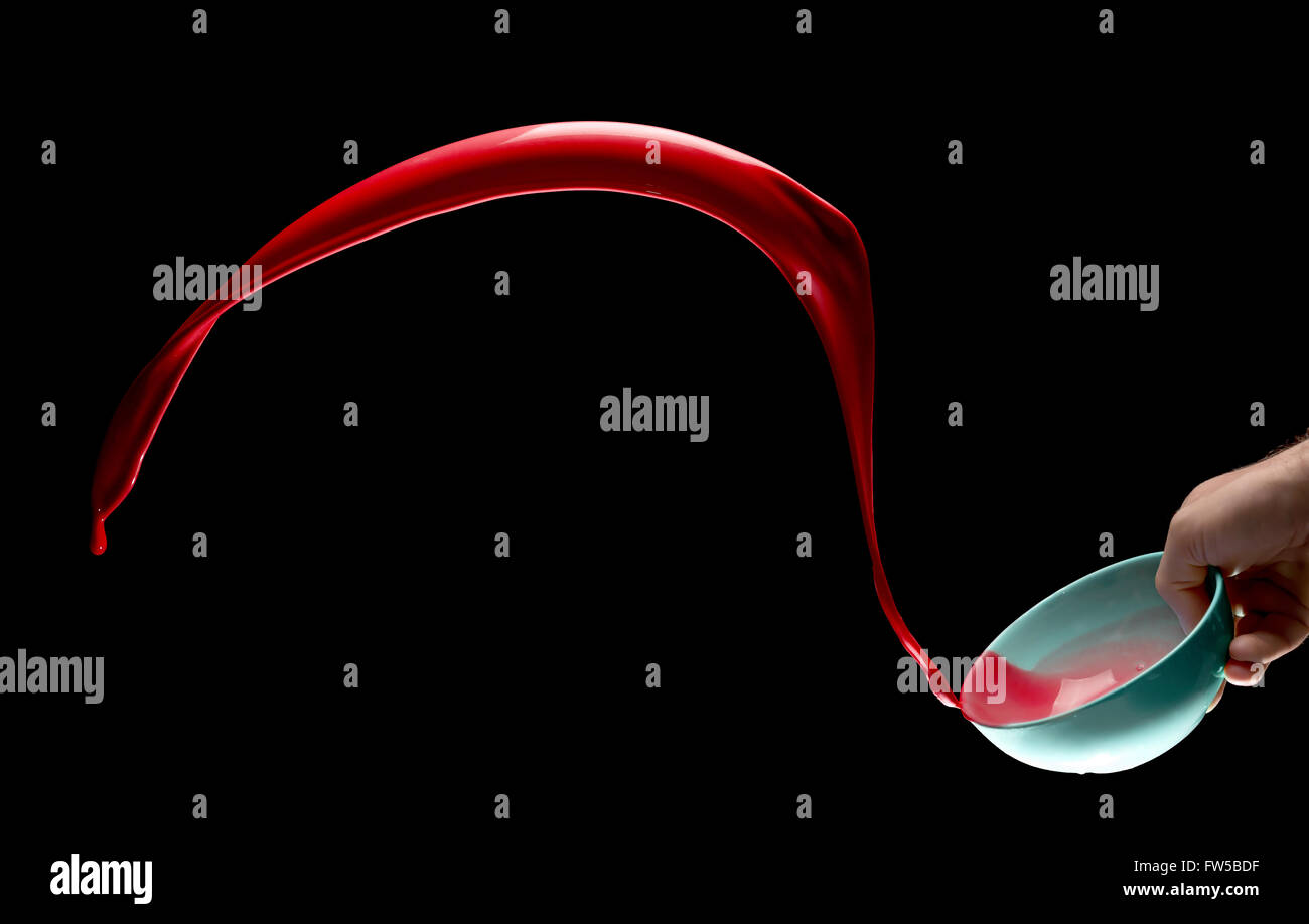 Abstract Color Splash Red Stock Photo - Alamy