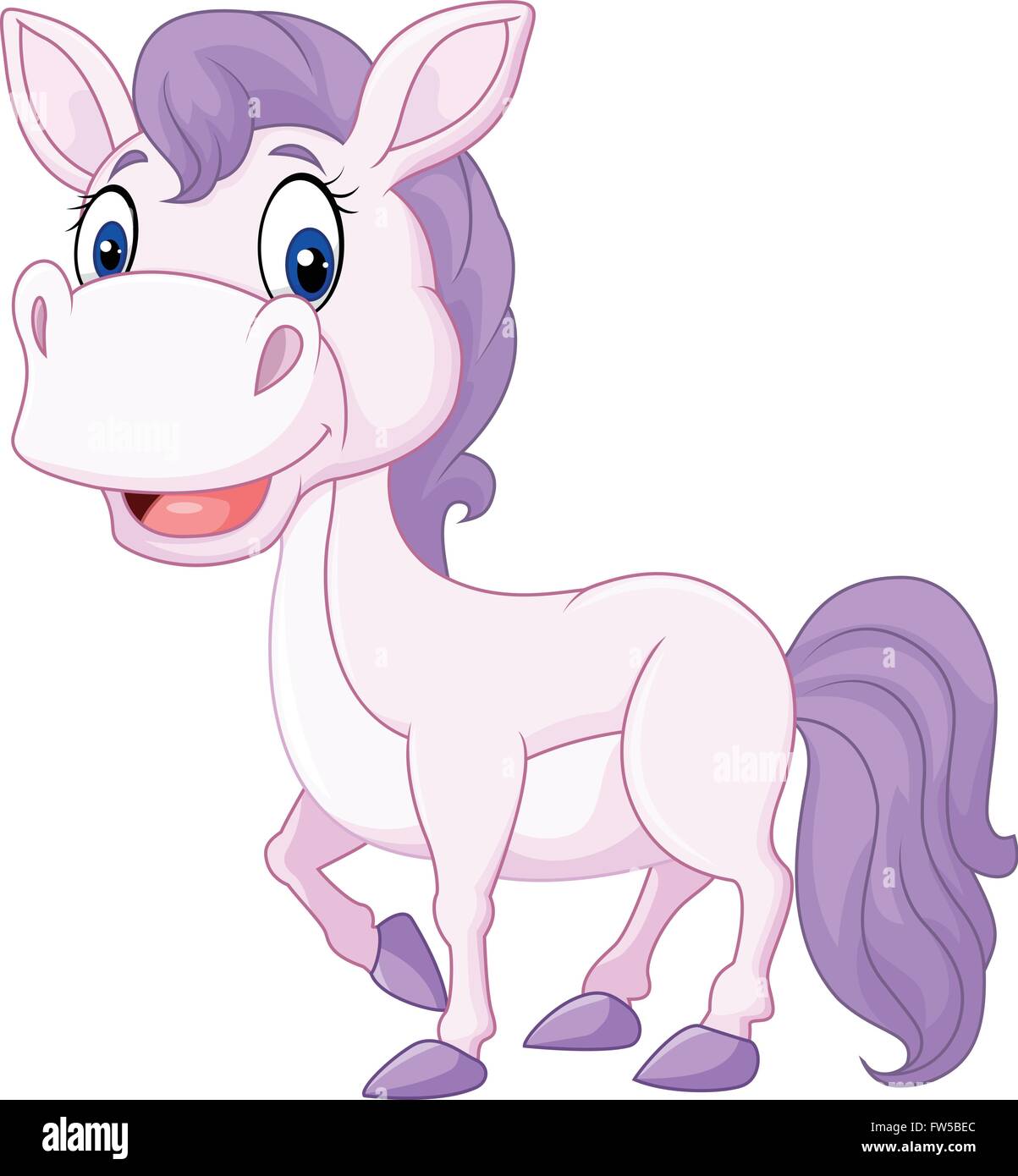 Cartoon baby pony horse posing hi-res stock photography and images - Alamy