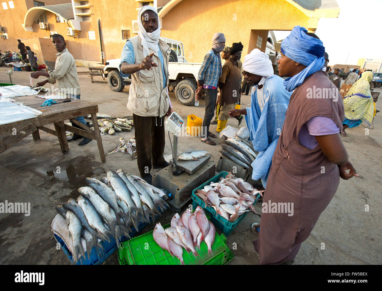 Beach of fishermen, Nouakchott, Mauritania Stock Photo - Alamy