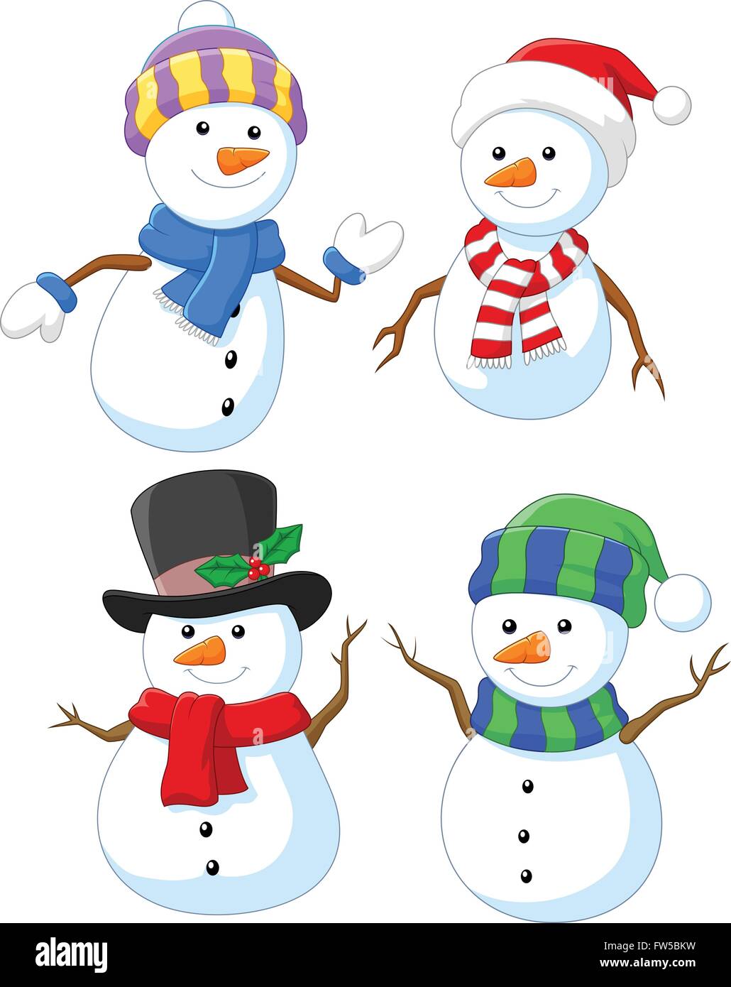Snow man present box Stock Vector Images - Alamy