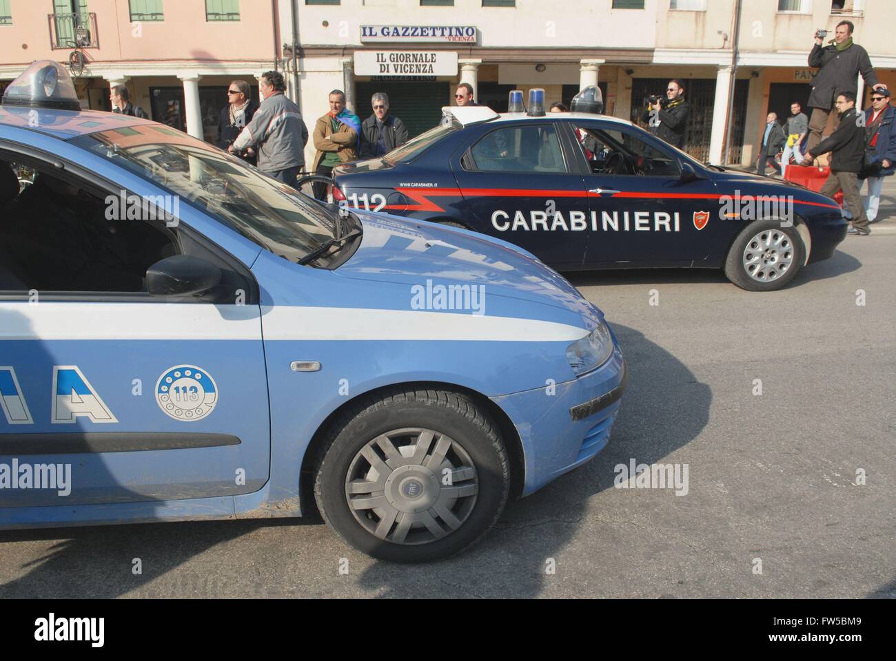 Milano (Italy) Italian Police patrol cars Stock Photo - Alamy