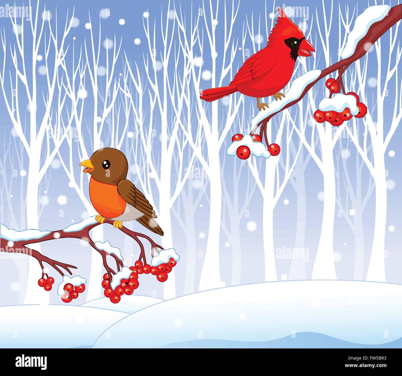 Cartoon robin hi-res stock photography and images - Alamy