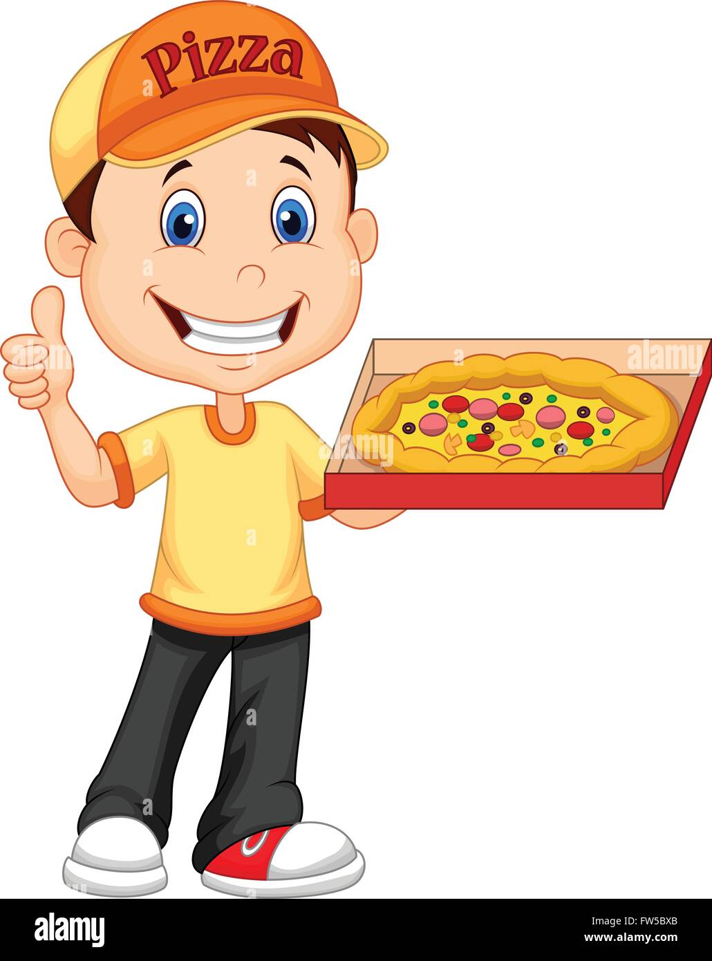 Cartoon boy with cap hi-res stock photography and images - Alamy