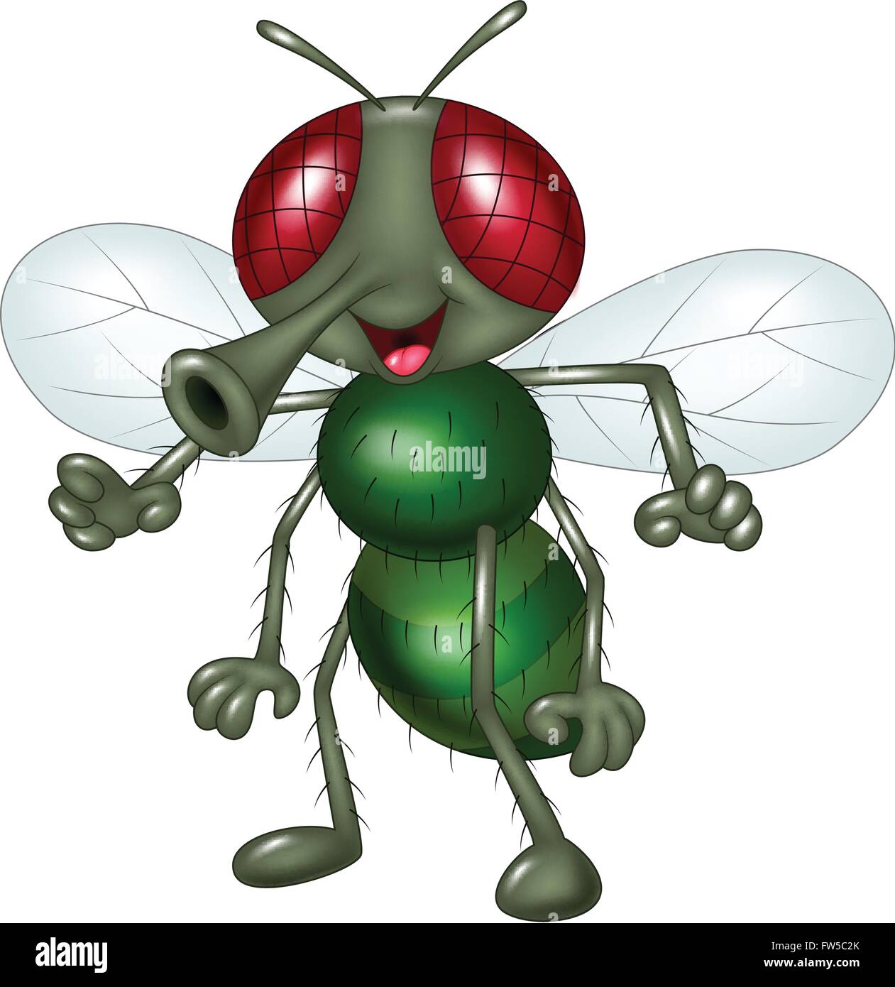 Cartoon illustration funny fly housefly hi-res stock photography and ...