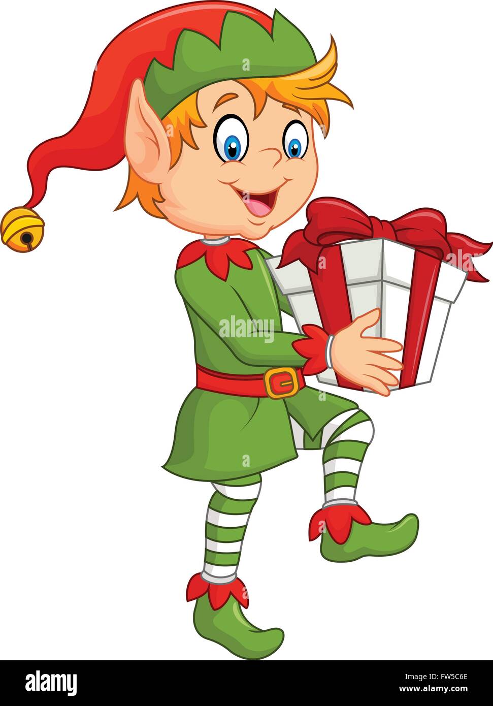 Cute boy christmas gifts Stock Vector Images - Alamy