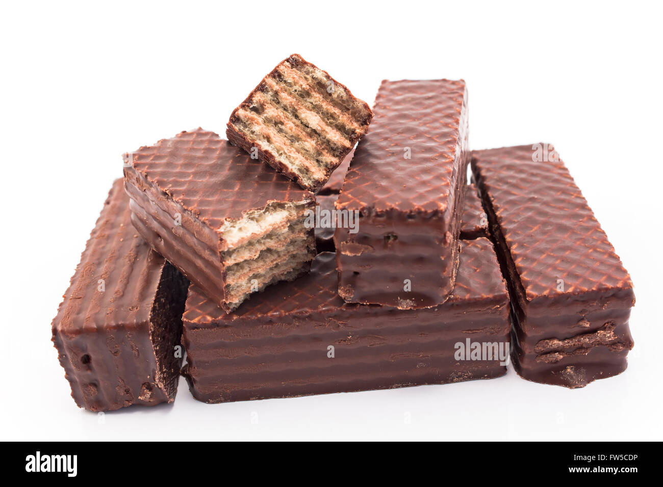 Crunchy wafers Cut Out Stock Images & Pictures - Alamy