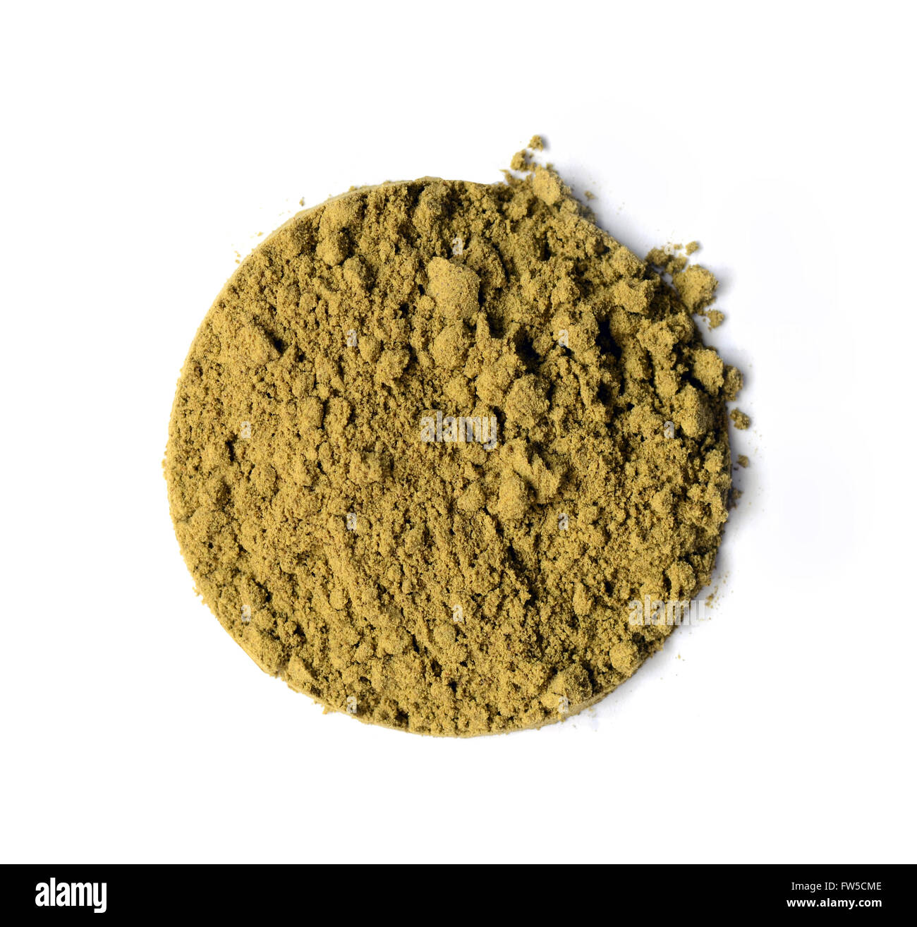 raw organic hemp protein powder isolated on white Stock Photo - Alamy