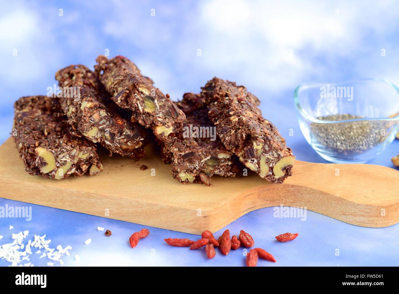 Chocolate breakfast bars Stock Photo - Alamy