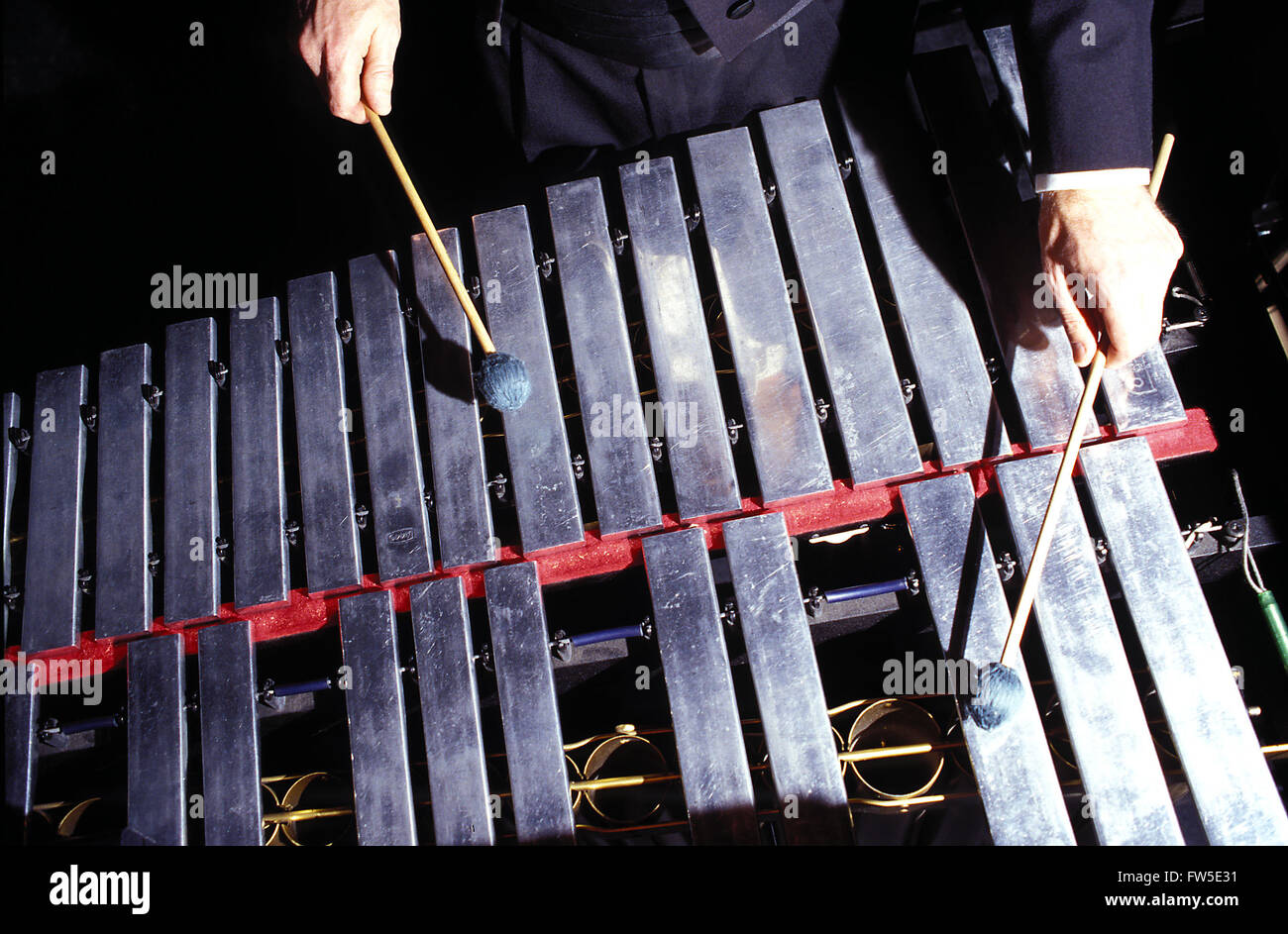instruments - percussion - vibraphone with hands (Kevin Hathway Stock ...