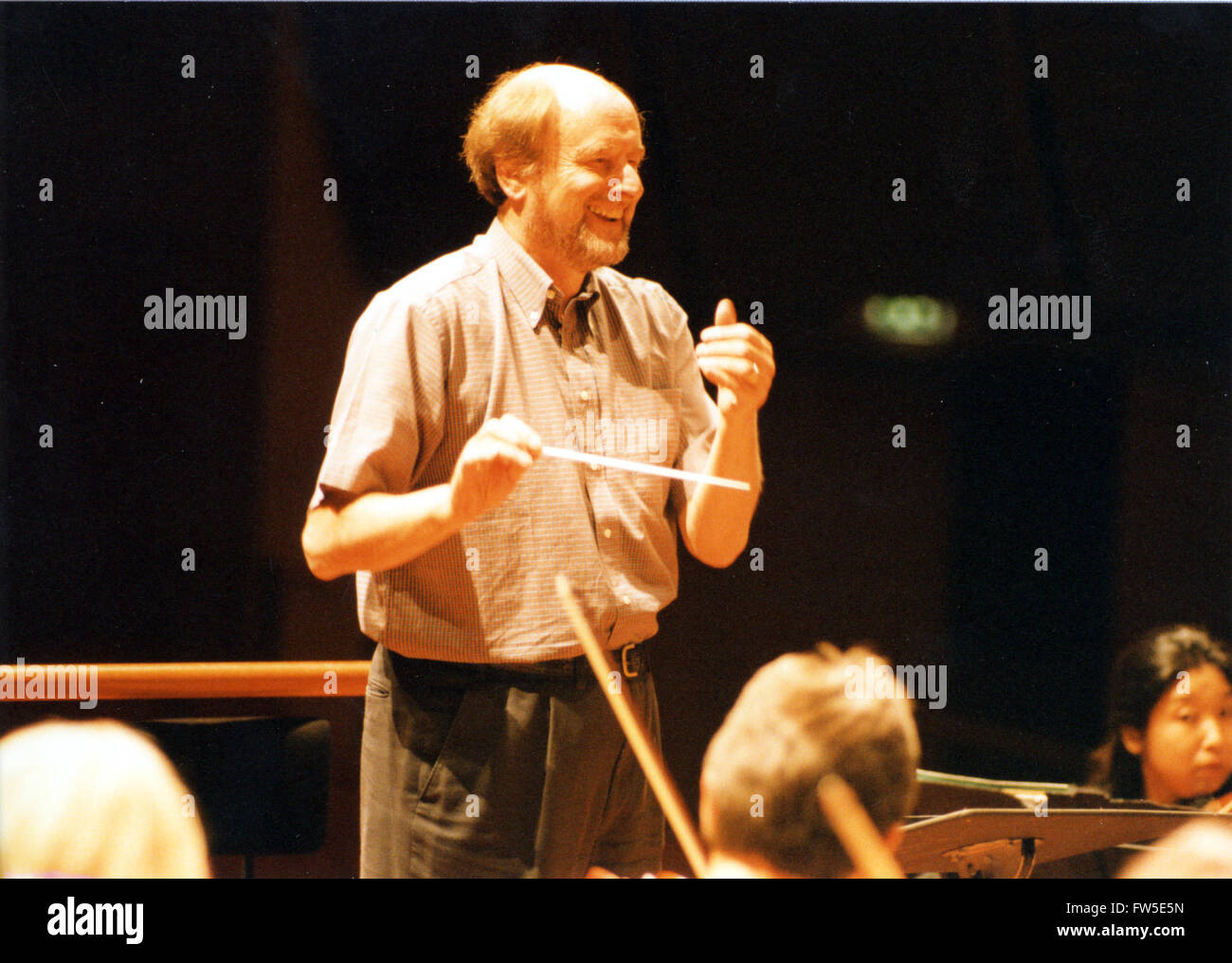 Roger Norrington conducting the Philharmonia Orchestra, 1998. English ...