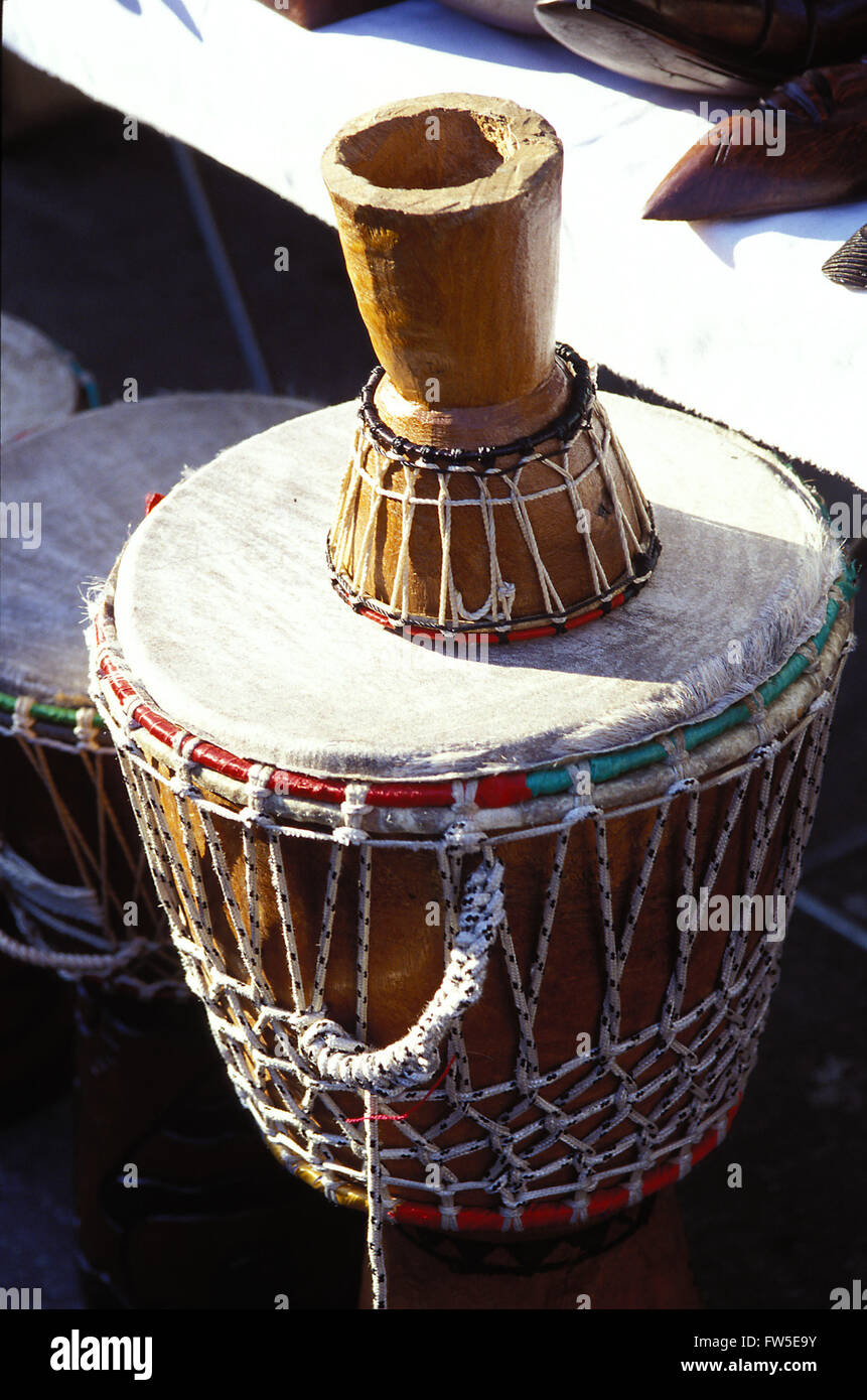 INSTR - PERCUSSION - DJEMBE Regular and mini sizes Stock Photo - Alamy