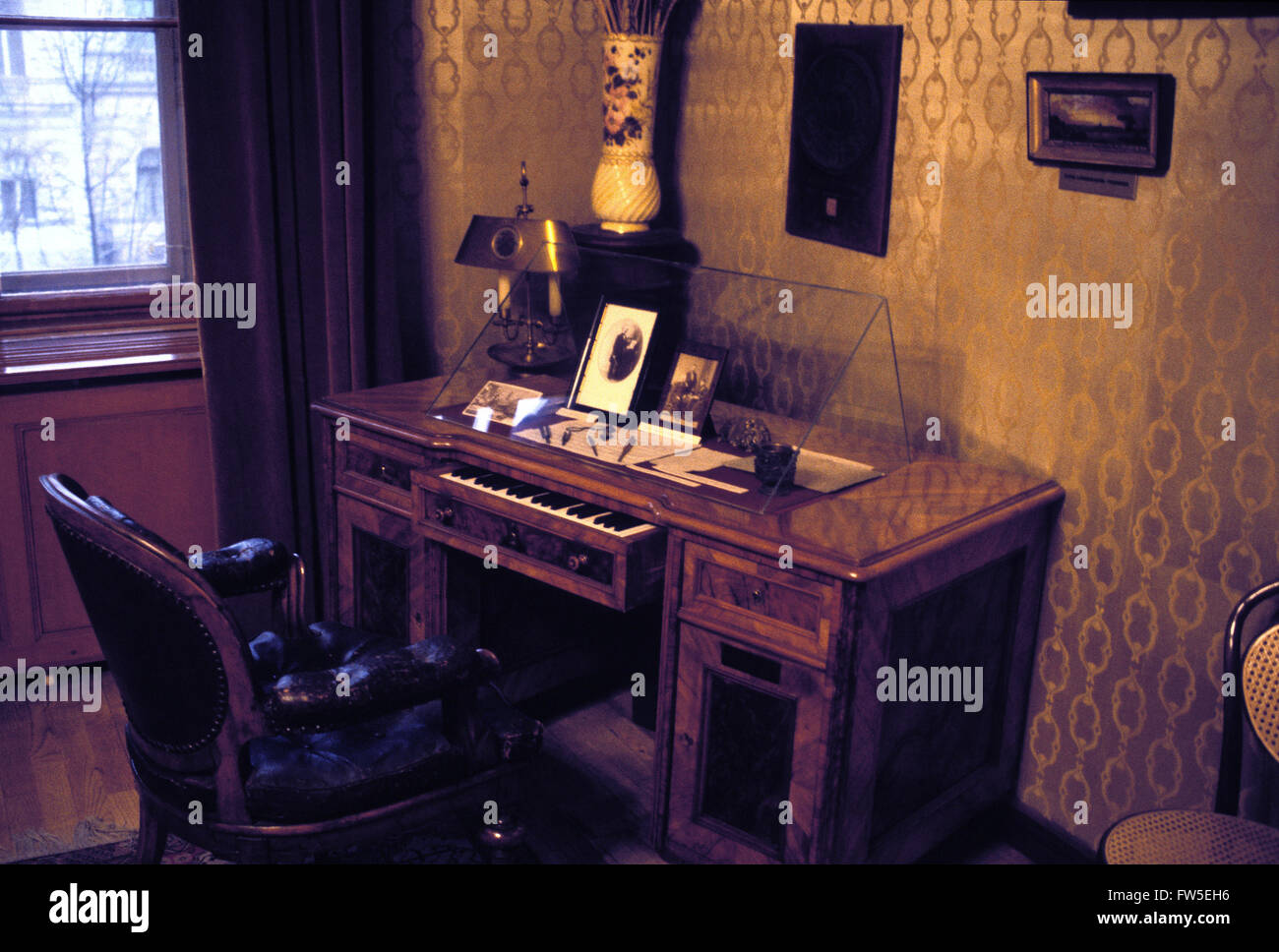 Ferencz Liszt 's desk with pull out keyboard at the Old Liszt Academy ...