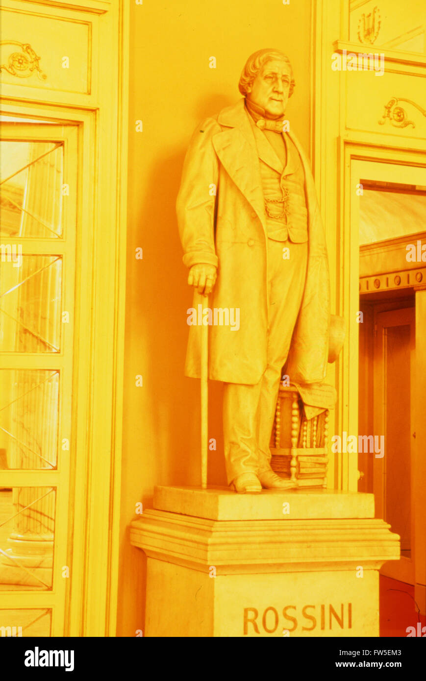 ROSSINI, Gioachino - Statue in La Scala Foyer Milan. FR/20 Italian ...