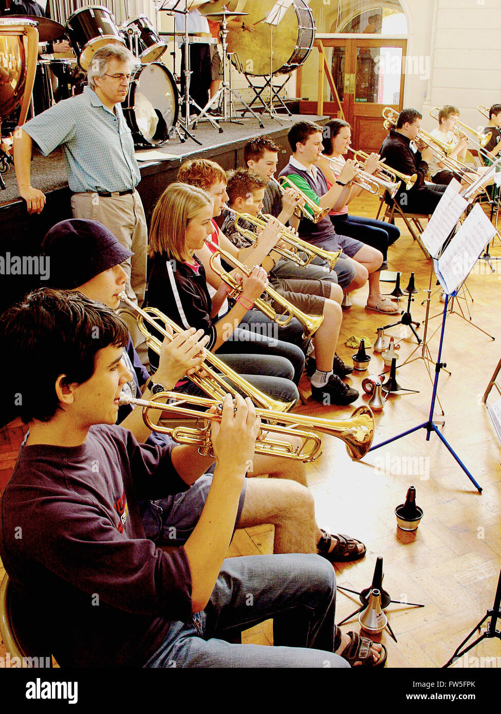 Trumpet orchestra brass section hi-res stock photography and images - Alamy