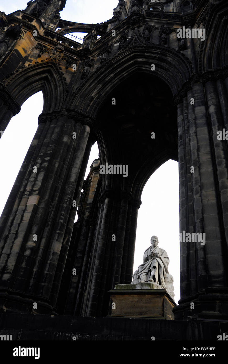Walter scott monument statue hi-res stock photography and images - Alamy