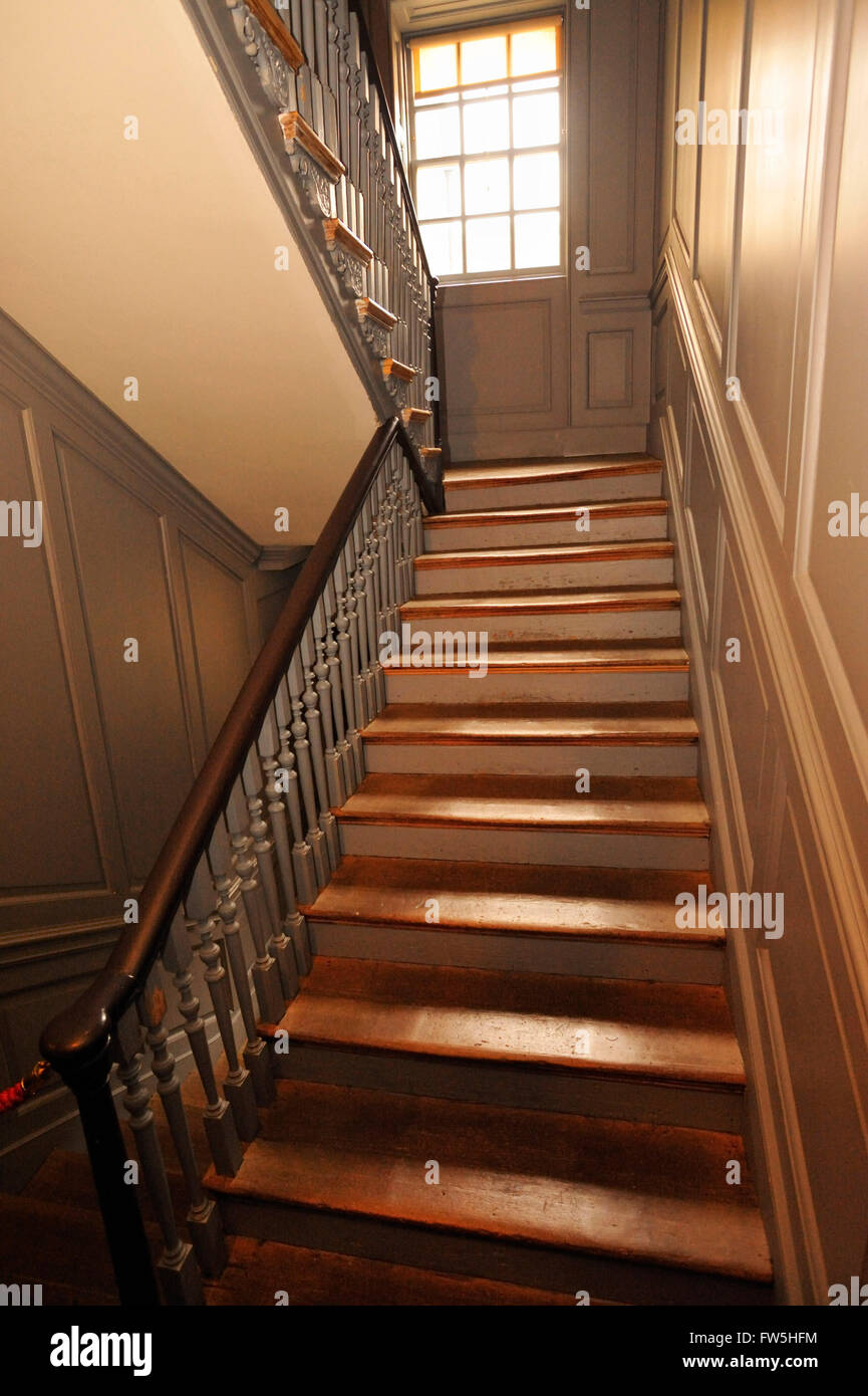Handel House Museum, staircase of Handel House Museum, 25 Brook St ...